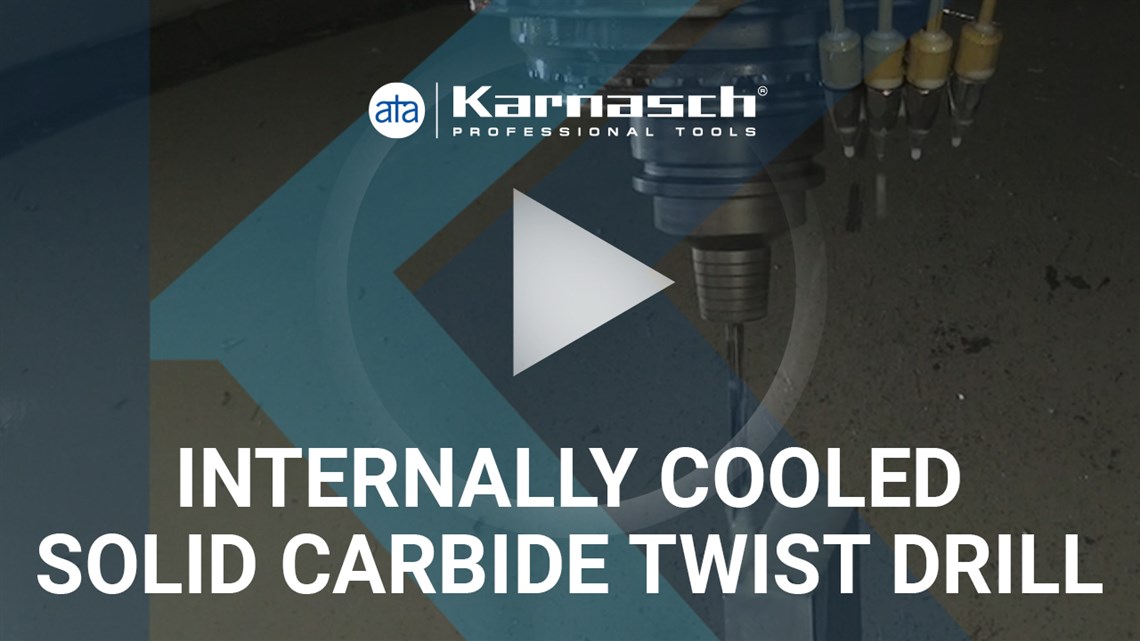 Solid Carbide High Performance Twist Drill, Internal Cooling
