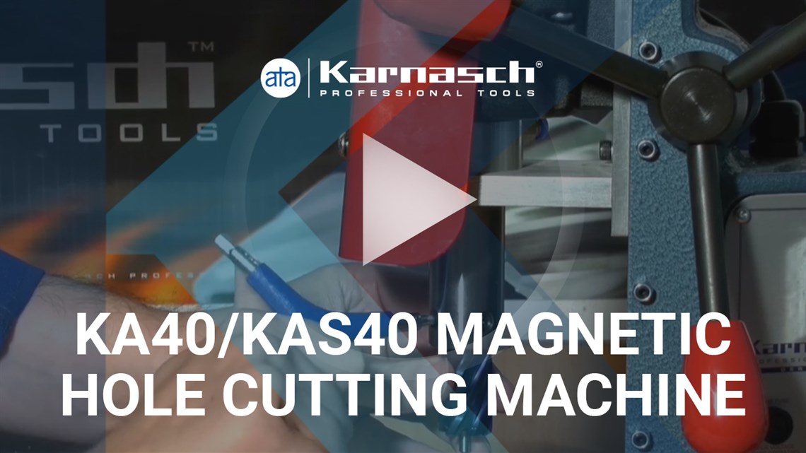 KA 40 Blue-Mag Magnetic Drill, Heavy Duty Twin Rail Slide System and Sensor