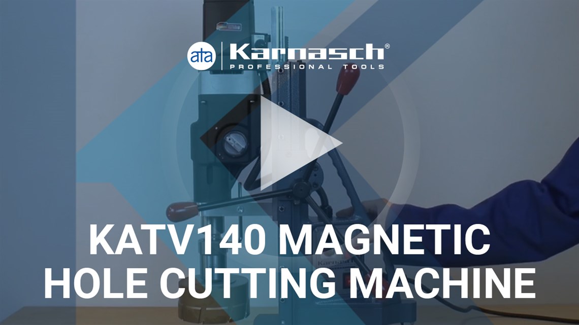KATV 140 Magnetic Drill KATV Blue-Mag, Heavy Duty Twin Rail Slide ...